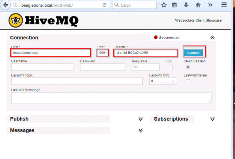 Mqtt con Beaglebone ed ESP8266-Web server e Mqtt Websocket | Micro Devices