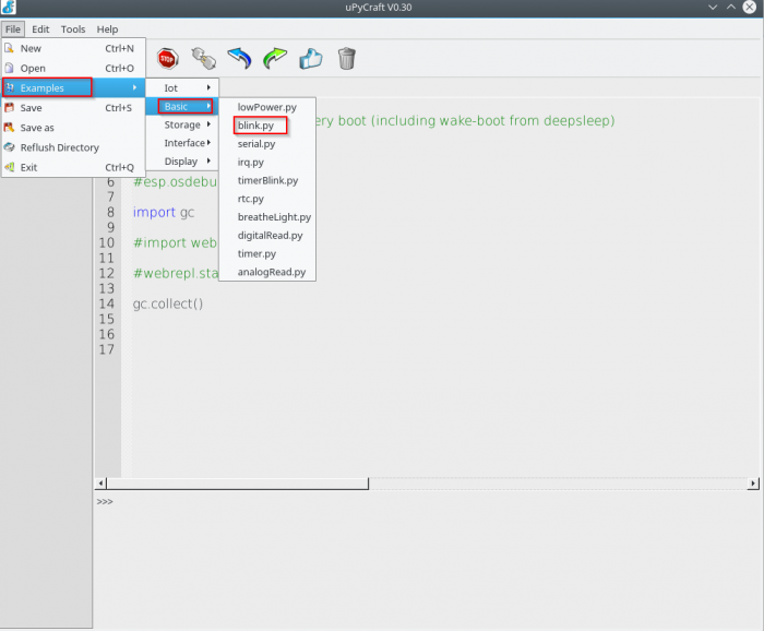 Micropython – MicroPython IDE uPyCraft | Micro Devices